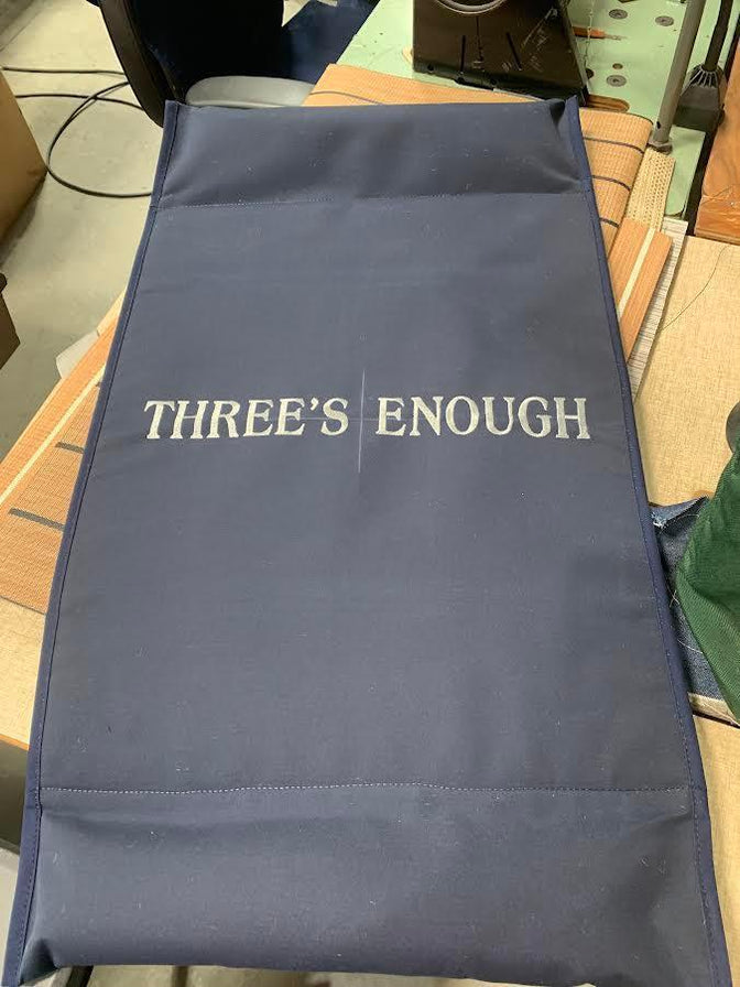 Custom 30"W X 36"L SUNBRELLA Canvas Gunwale Boarding Mat | Matworks